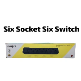 Power Connector Six Socket Six Switch