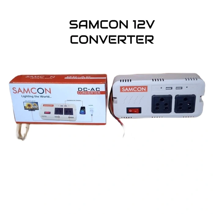 SAMCON AC DC CONVERTER PLASTIC 12V WITH DUAL USB