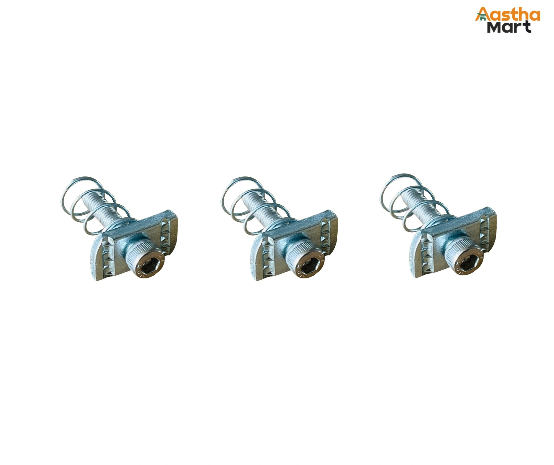 Solar Panel Mounting SS Allen Bolt M8 40MM with GI Spring Nut