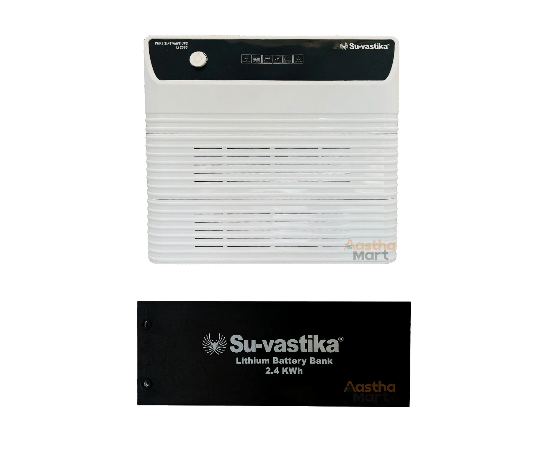 Su-Vastika 2500 24V Lithium Pure Sine Wave Home UPS With 2.4KW Lithium ...