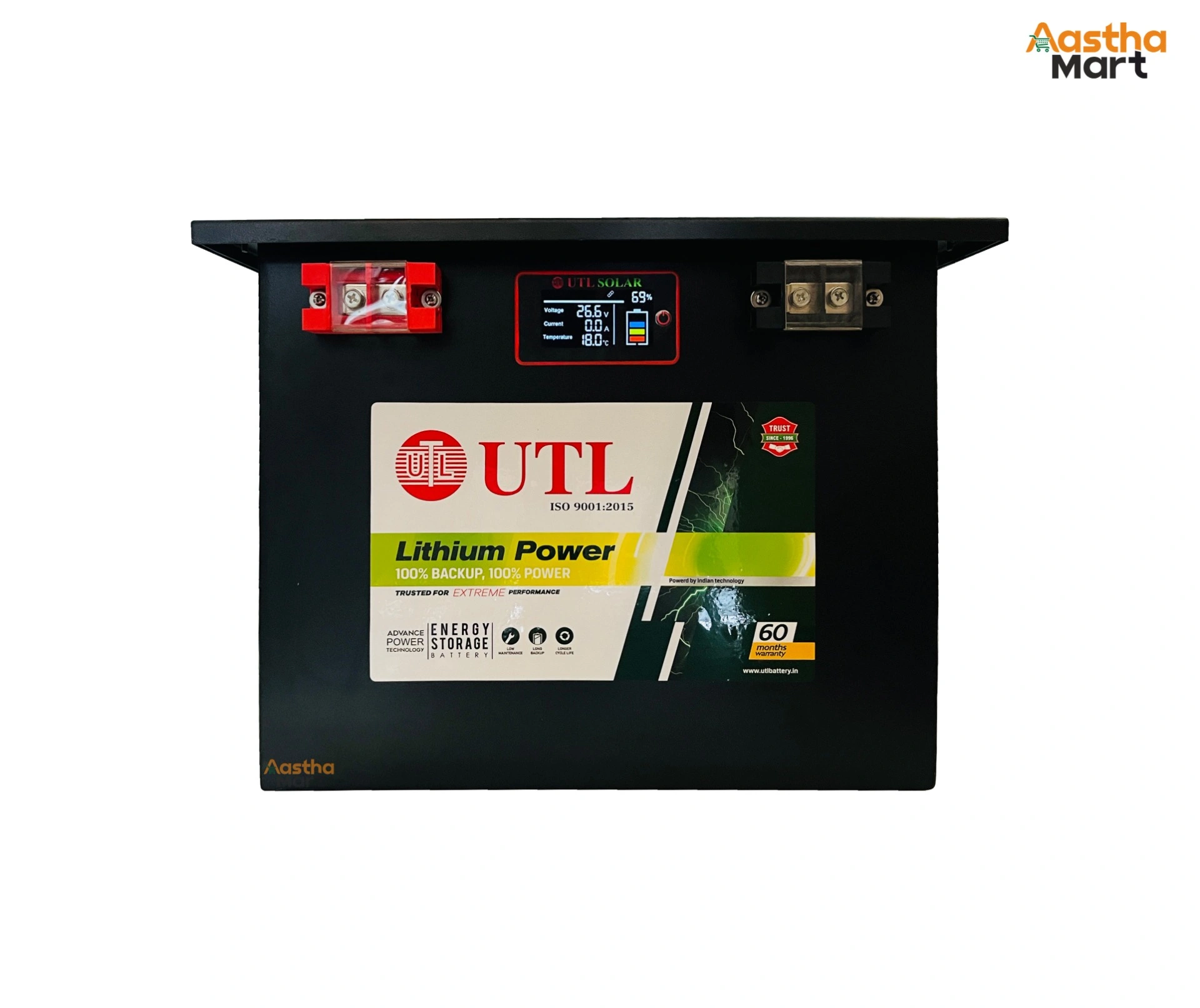 UTL 25.6V 100AH Lithium PO4 Battery 5 Years Warranty