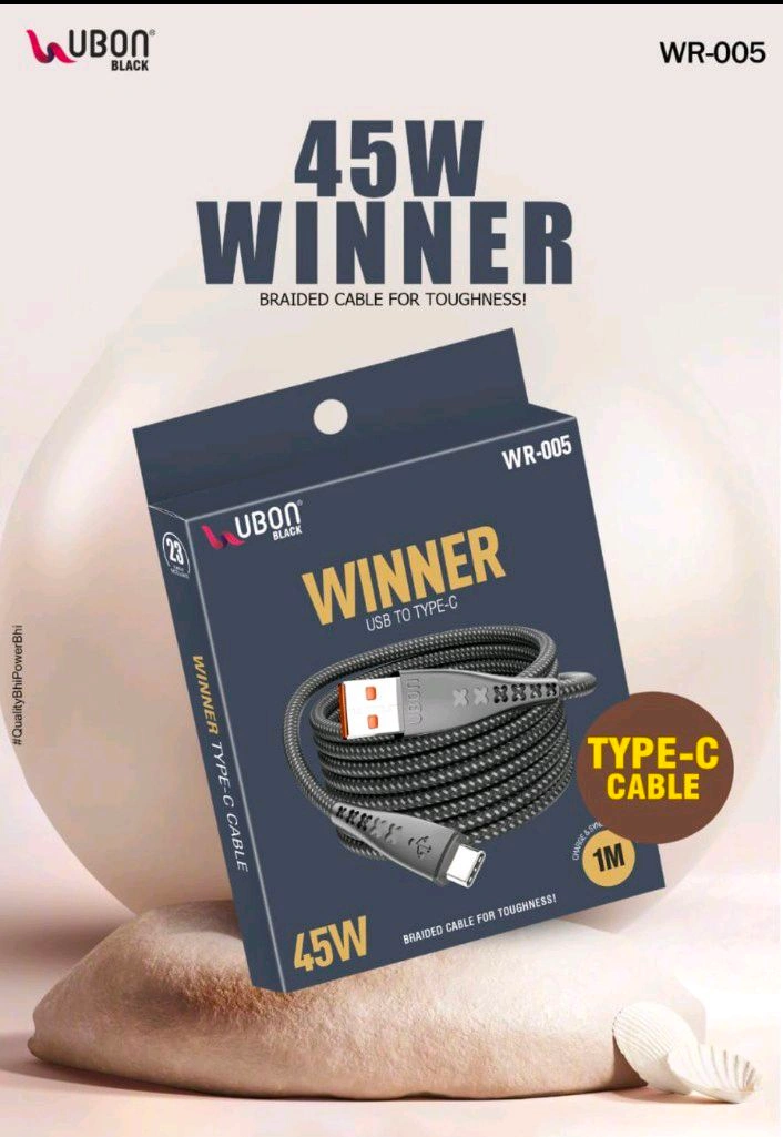 Ubon WR-005 45W Winner USB To Type C Cable