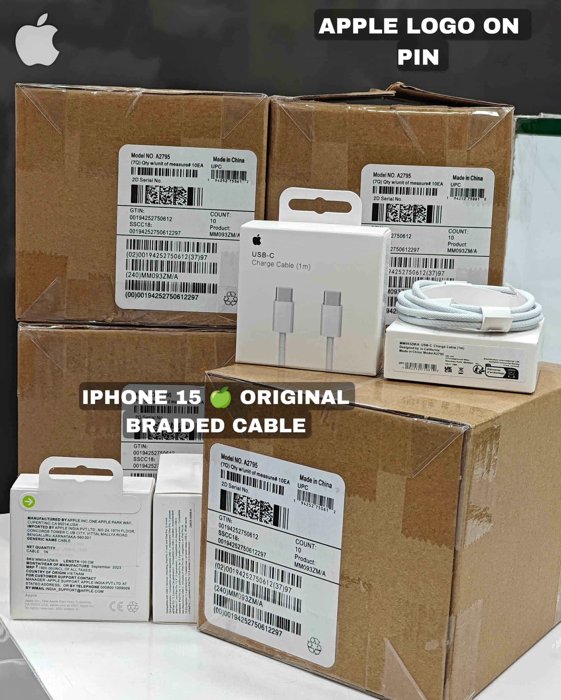 IPHONE 15 💯 ORIGINAL BRAIDED CABLE