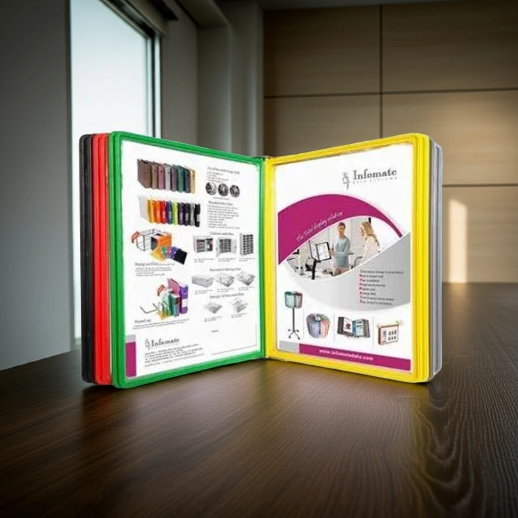 Info Wall Unit Folder A3 Size with 5 Folders Multicolour