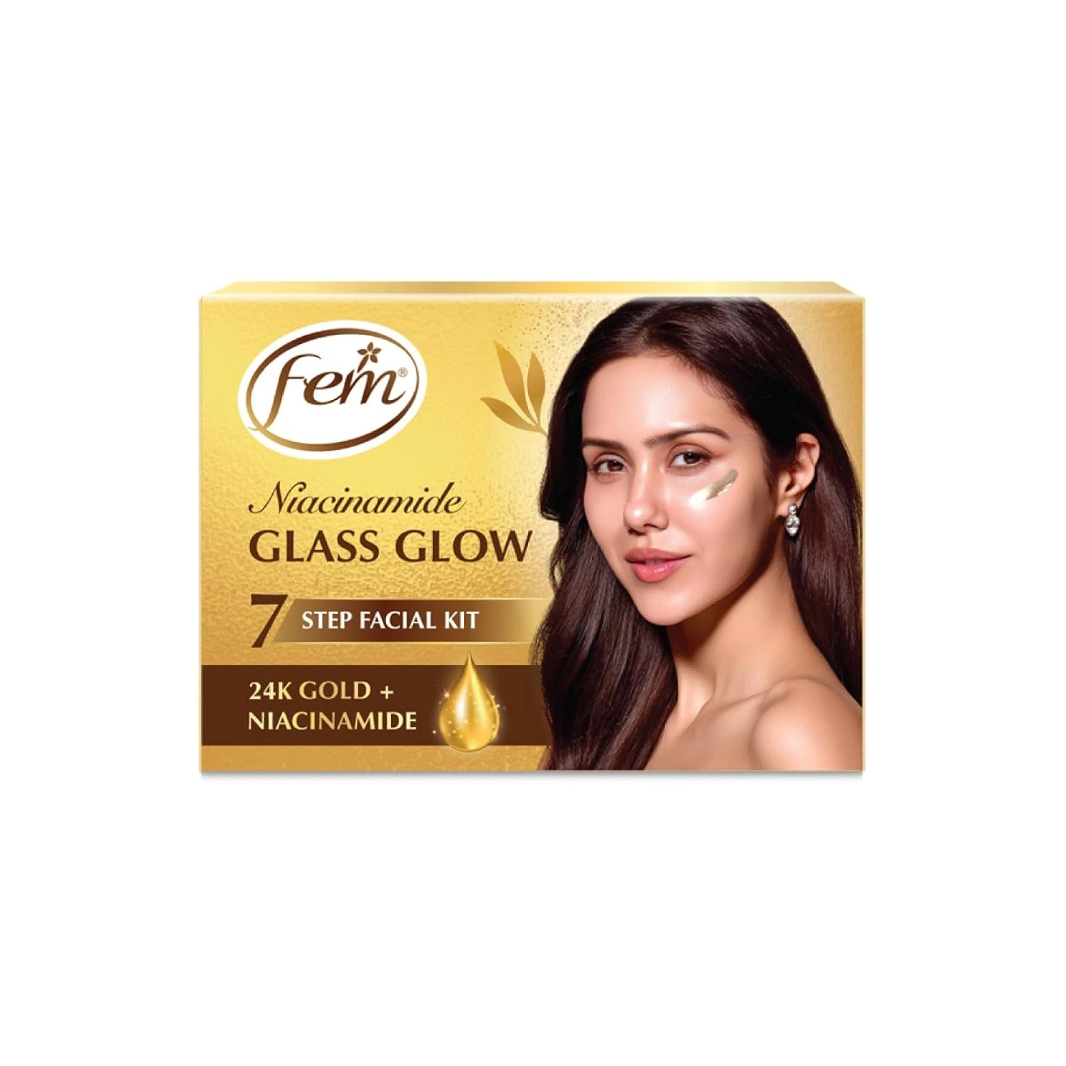 Fem Glass Glow Facial Kit with 24K Gold & Niacinamide 35ml