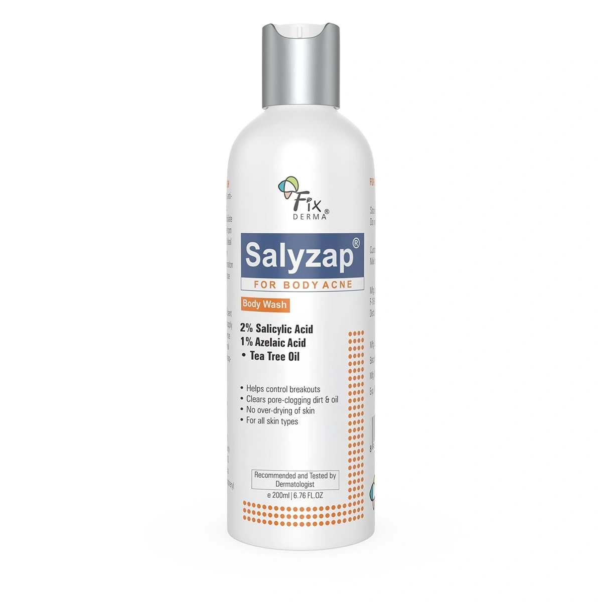 Fixderma Salyzap 2% Salicylic Acid Body Acne Spray 200ml For Men ...