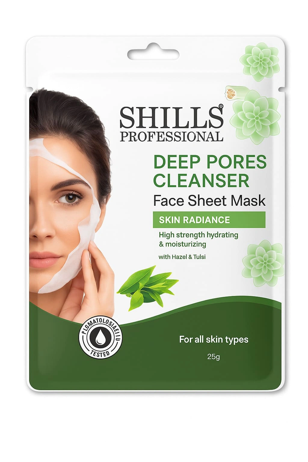 Shills Professional Face Sheet Mask Set with Neem & Tulsi, Deep Pore ...