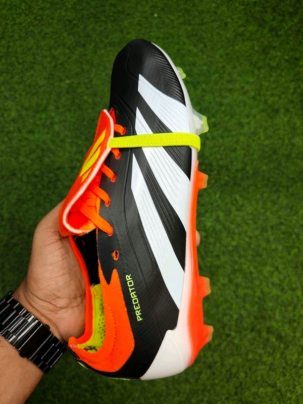 Predator Black And Red Color Foldover Tranning Boot