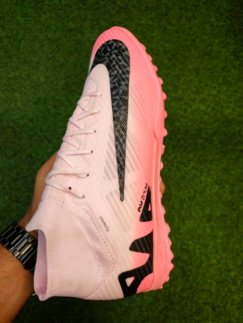 Mercurial Superfly 9 Elite Light Pink Colour Asto/Turf Boot With Less