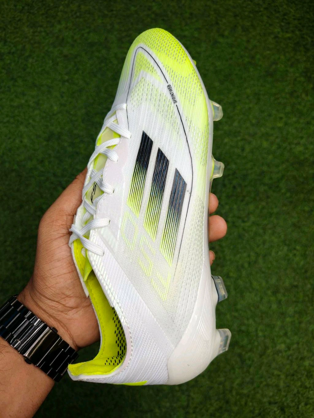 F50 White And Light Green Colour With Less