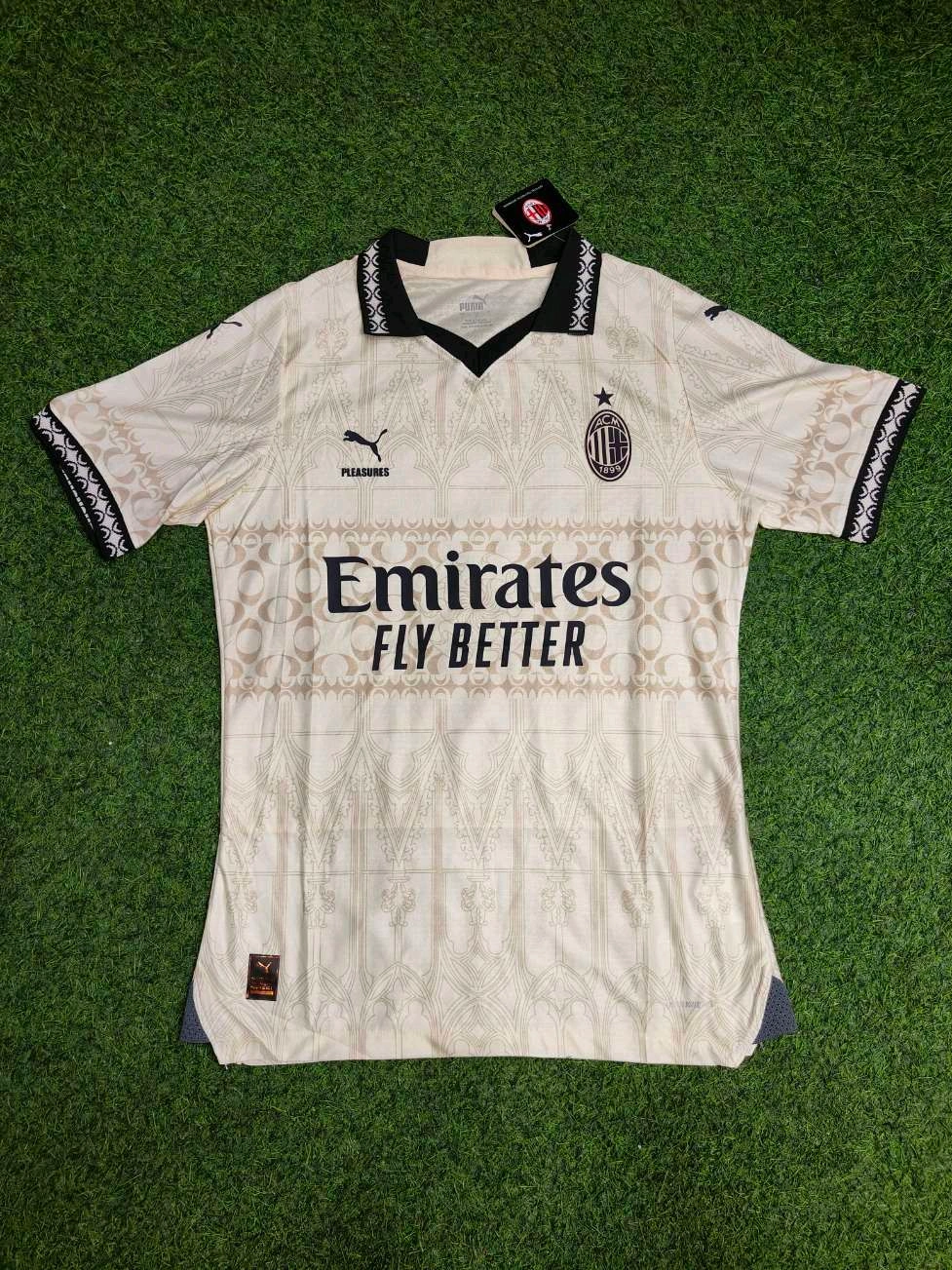 AC Milan 23/24 Cream Colour 4th Kit Player Edition