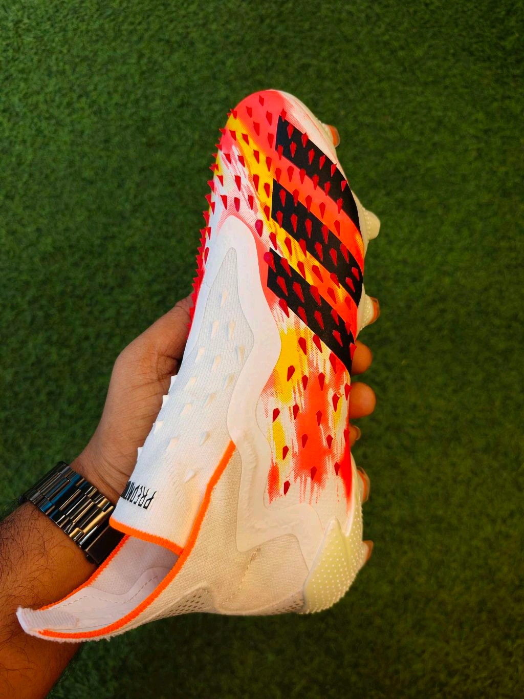 Predator Freak High-Top Without Lace White And Orange