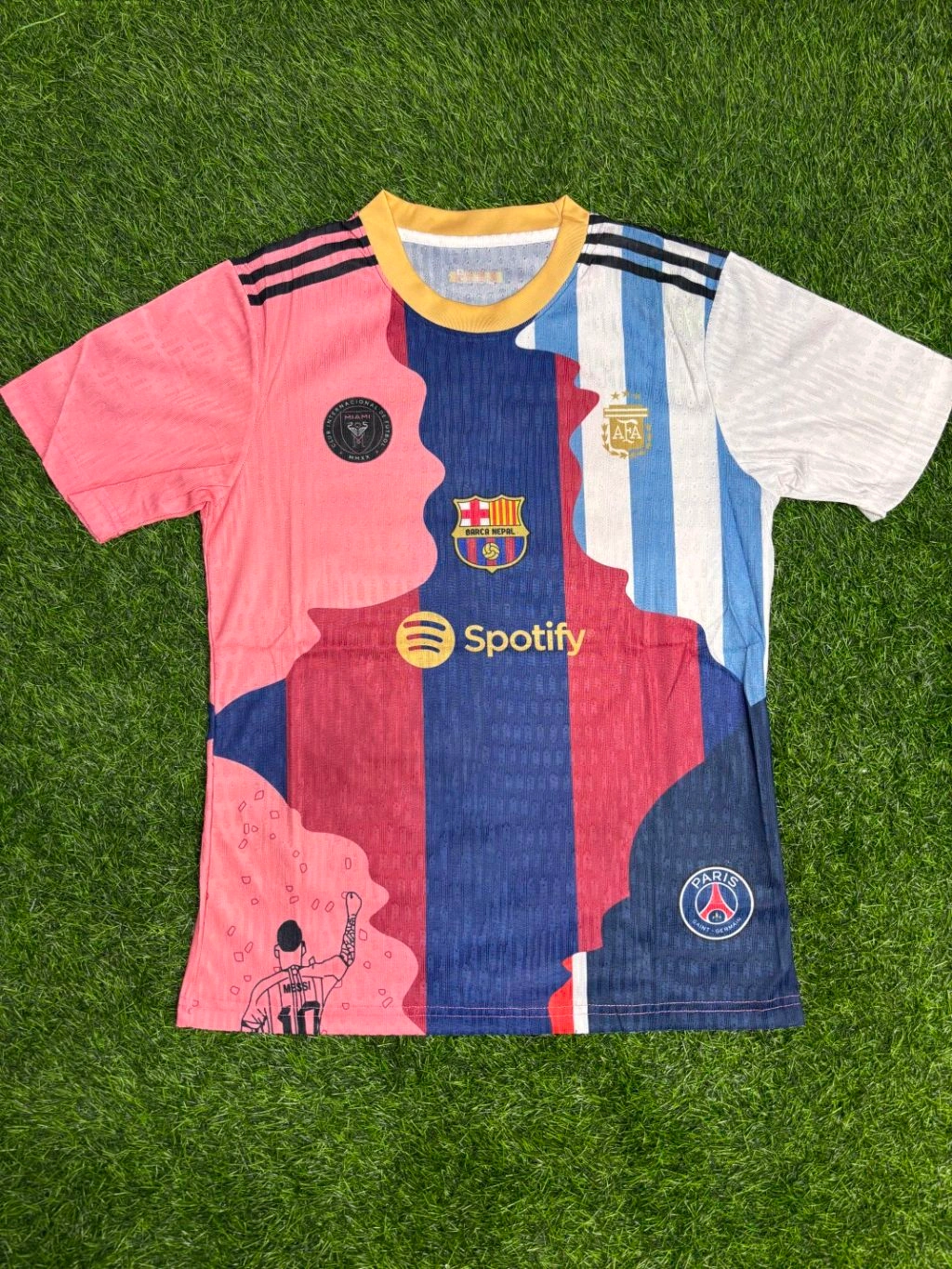 Messi Tribute Combo Jersey Player Edition Half Sleeve