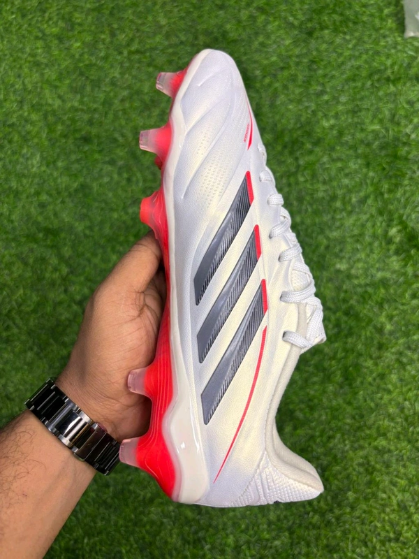 Copa Pure 3 White Red Colour FG With Lace