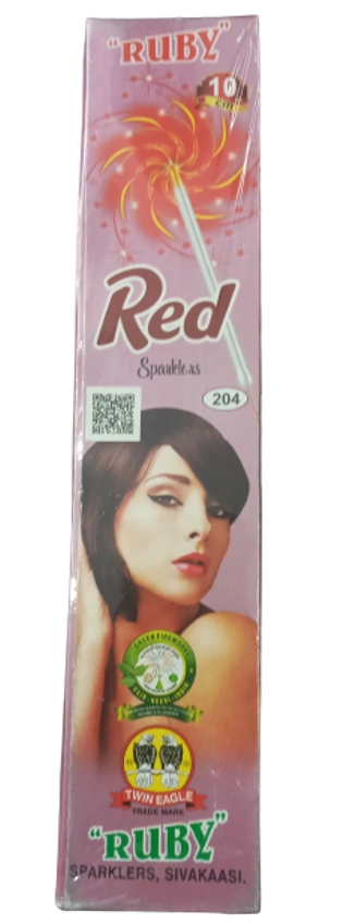 10 Cm Red Sparklers - 10 செ.மீ சிவப்பு கம்பி (10 pcs)