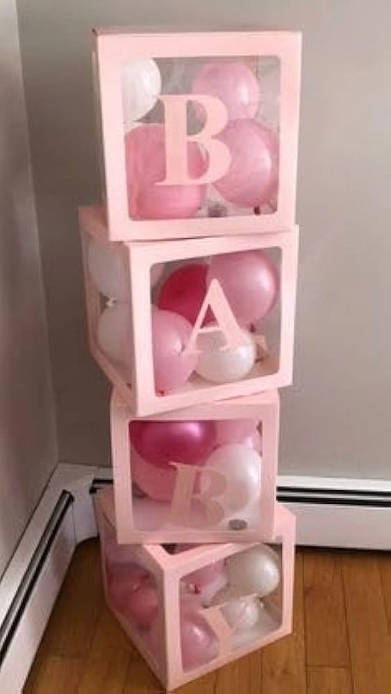 Pink Baby Balloon Box Set | Shower & First Birthday