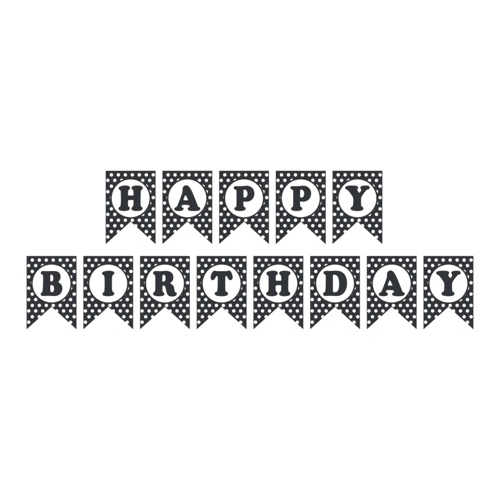 Polka Dot Birthday Banner | Party Wall Décor