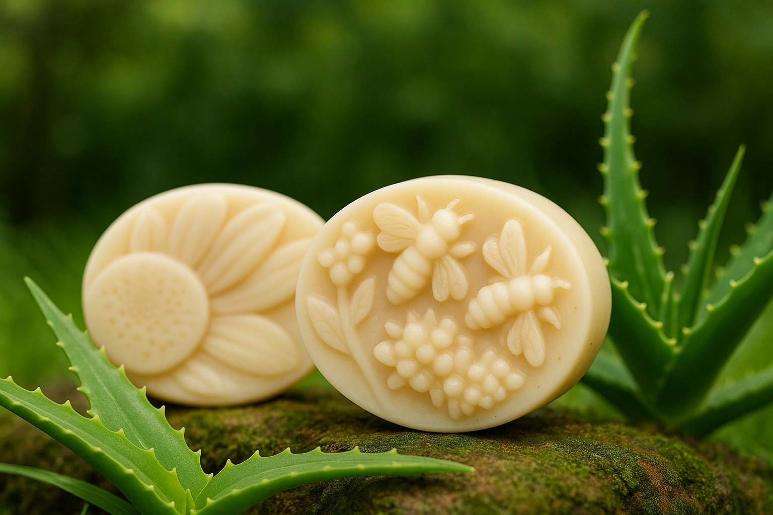 Evergreen Hydration Aloevera Pulp & Cold Pressed Coconut Oil Soap