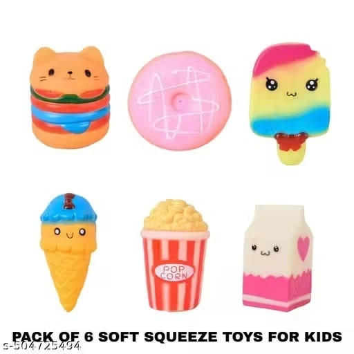 Pack of 6 squeeze toy for kids