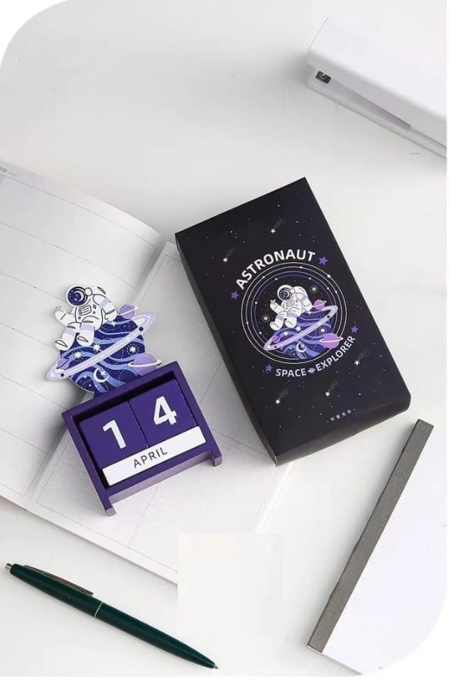 Wooden space theme calendar Premium quality