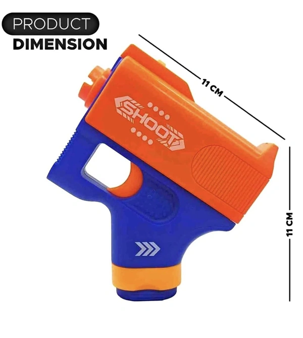 Mini Soft Blaster Manual Soft Bullet Gun with 3 Bullets