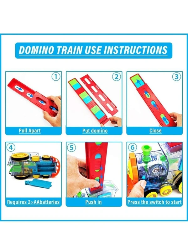 Domino train All things explained in picture and videos above