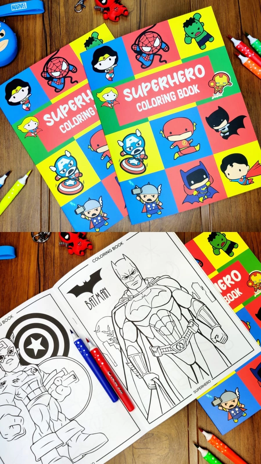 Premium quality A4 size coloring books now restocked 4 characters available