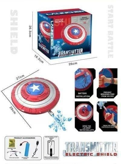 New arrival Chargeable transmitter electric shield captain America