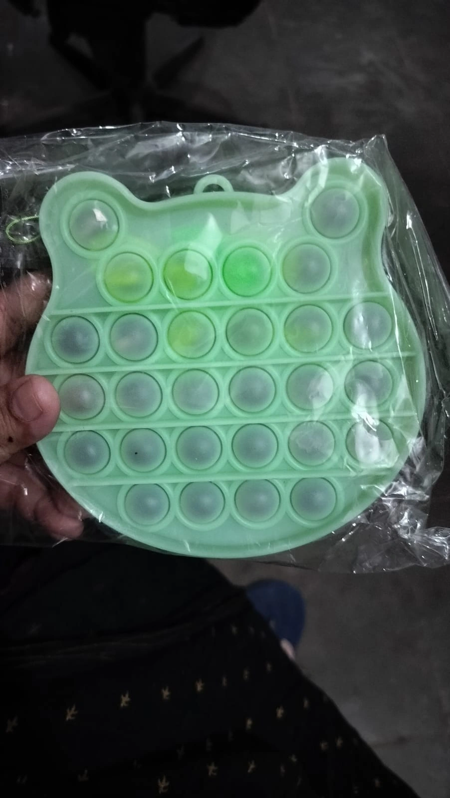 New glow in the dark popit toy