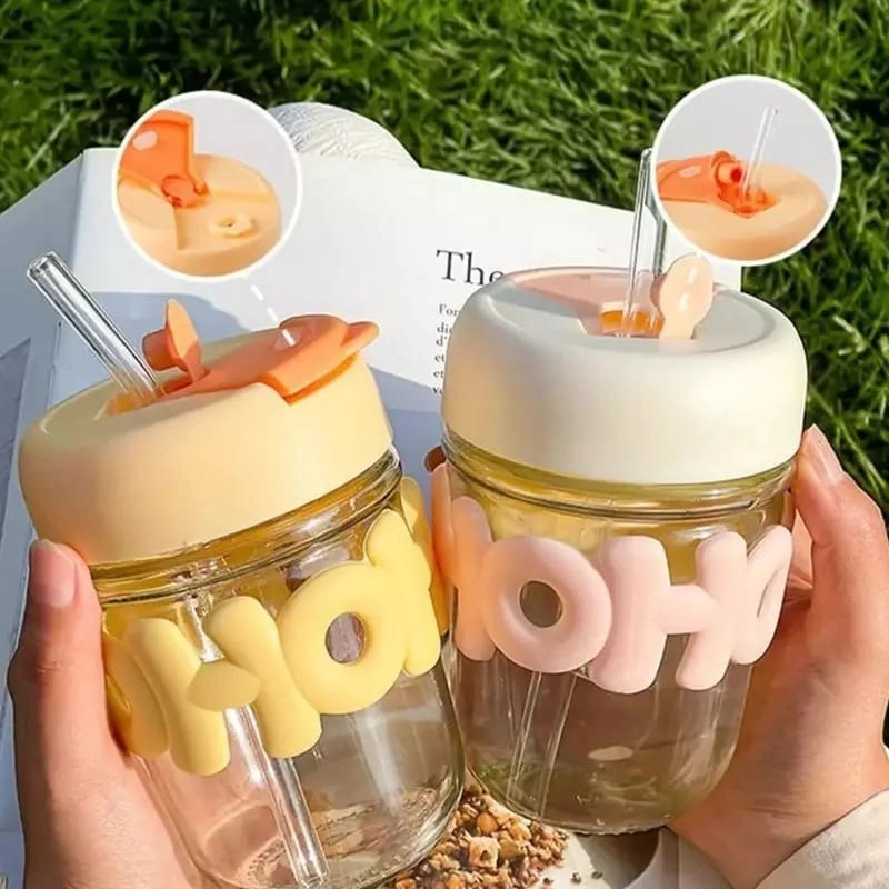 Premium quality glass hoho sippers