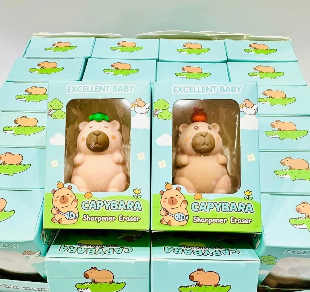 Capybara sharpener eraser