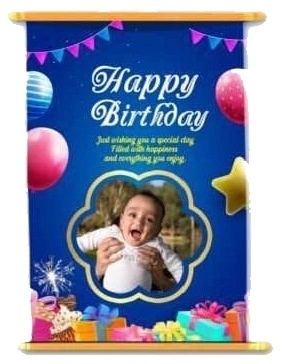 Satin Scrolls - Happy Birthday