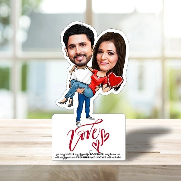 Personalized Caricature Cutout Frame | Custom Photo Gift for All Occasions