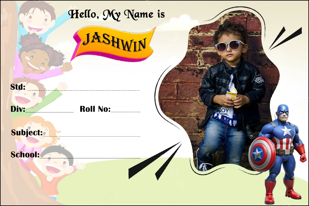 Customized School Book Stickers - MAZ01