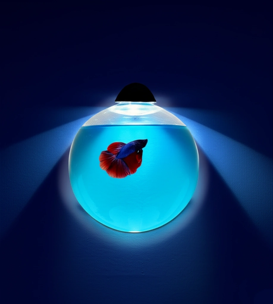 Wall Hanging Betta Fish Aquarium with Free LED Light