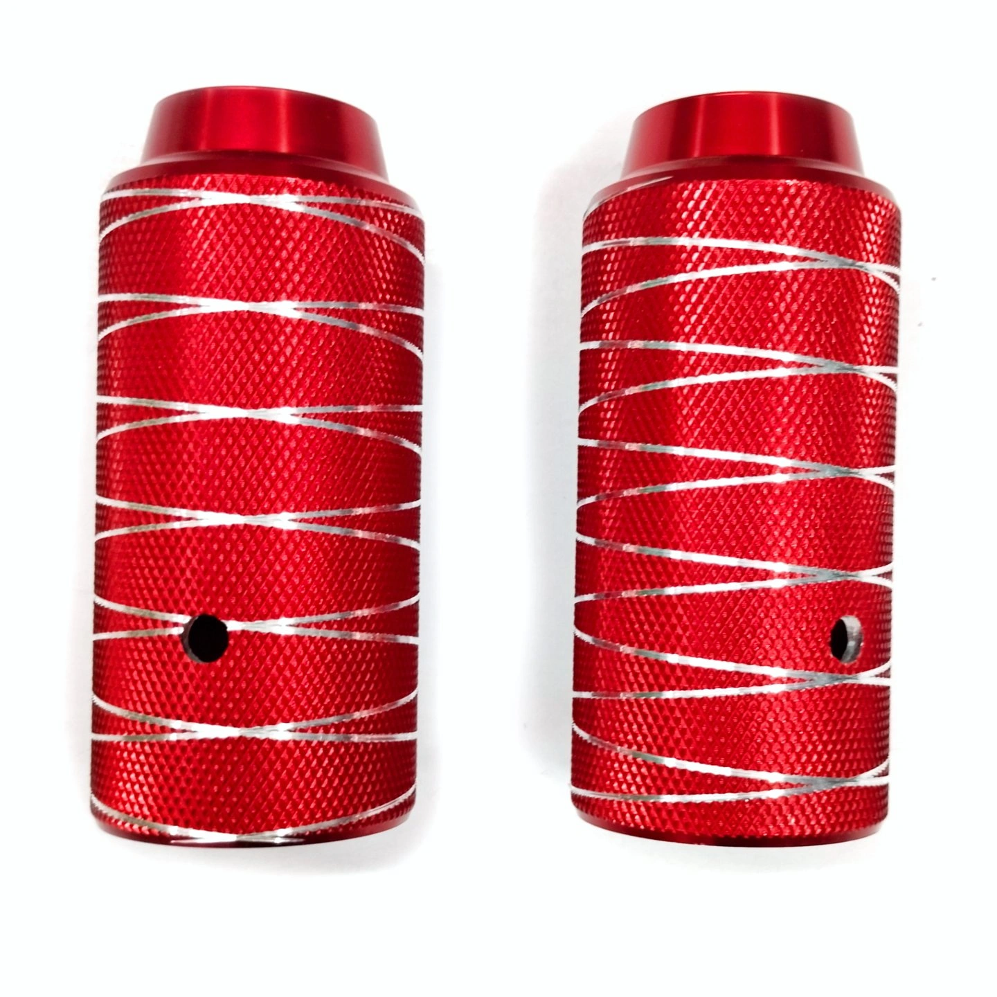Alloy Stunt Foot Rest In Red Color ( Foot Pegs ) Red