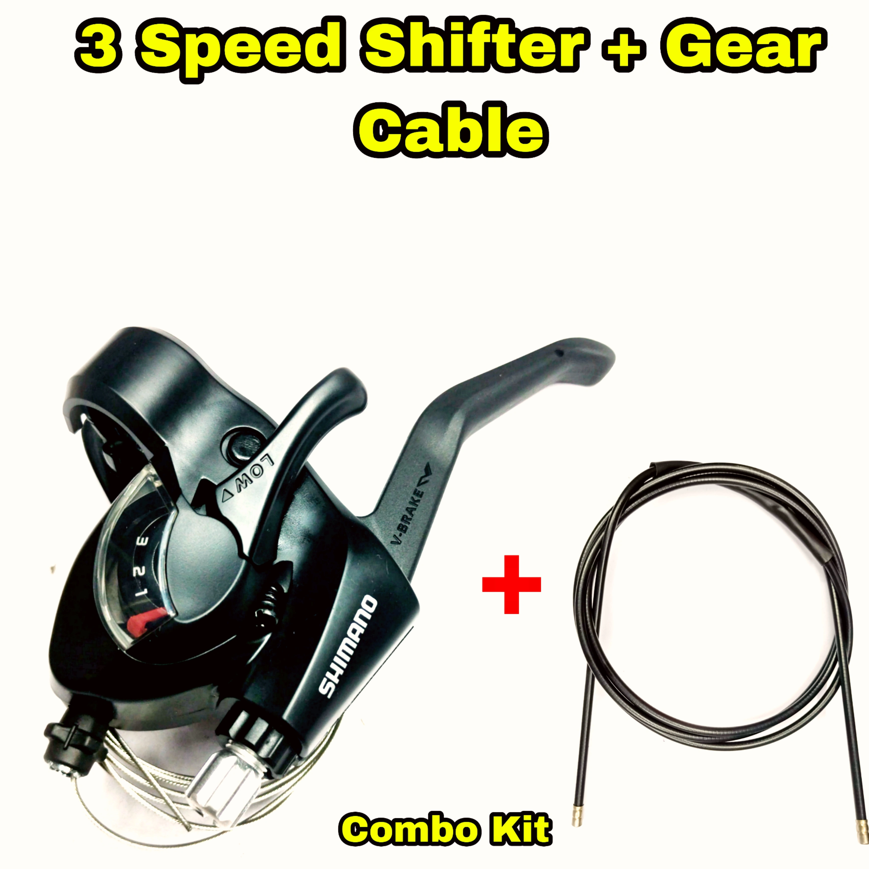 Shimano 3 Speed Thumb And Finger Front Gear Shifter.