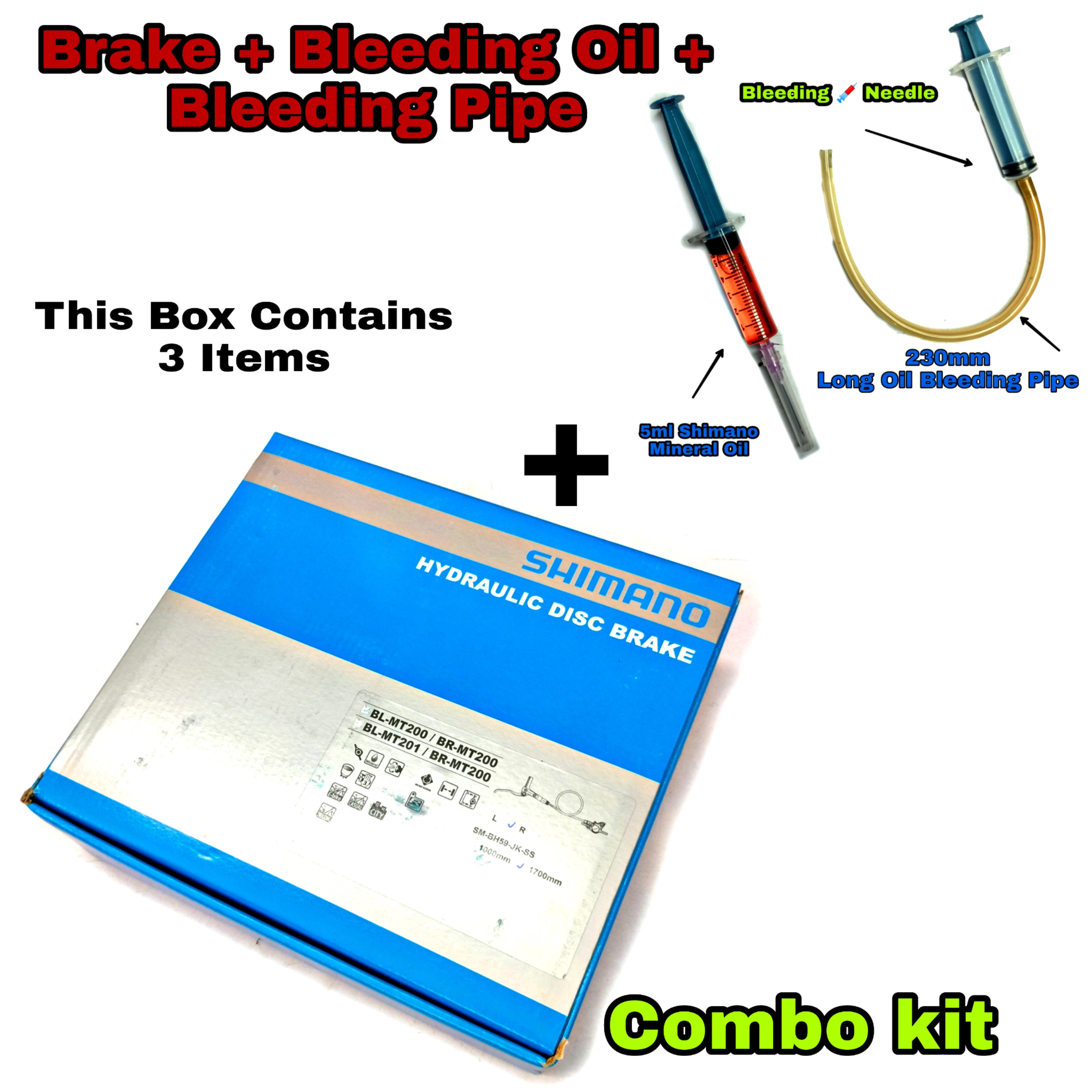 Shimano MT200 Rear Hydraulic Disc Brake With 5 ml Bleeding Oil And ...